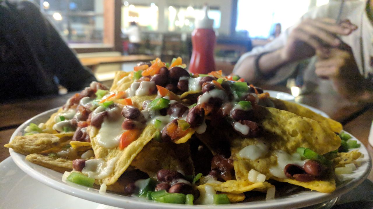 Pure Soul Organic Cafe - Nachos with Beans and Cheese - Mister Tikku ...