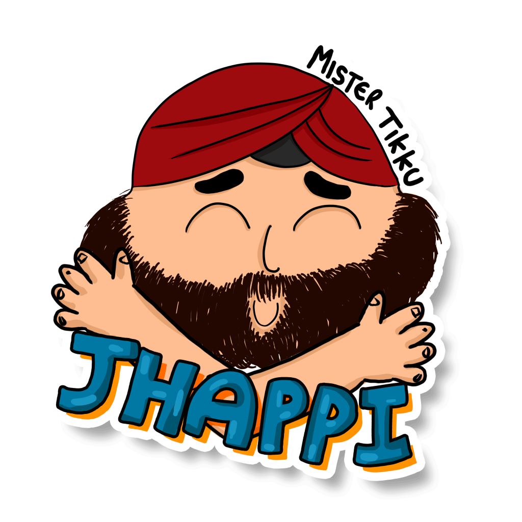 JHAPPI-sticker - Mister Tikku Xperiences